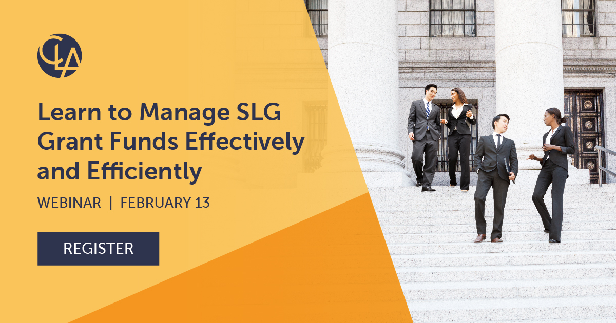 Consistent & Compliant Grants Management for SLG: CLA Video