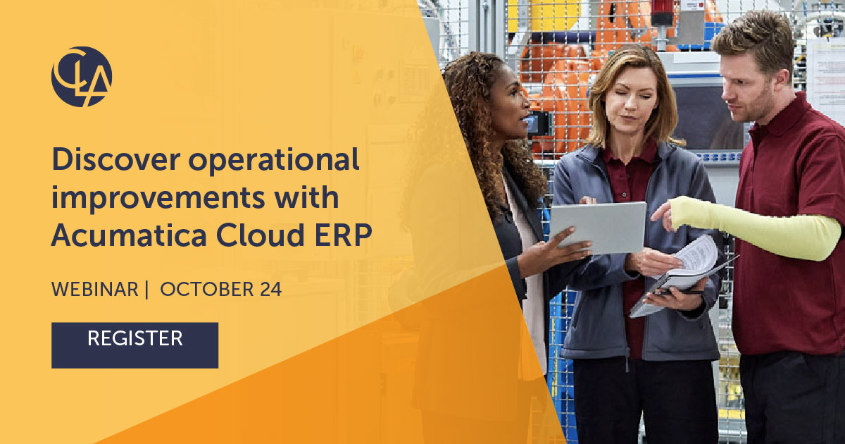 Beyond QuickBooks: Operational Efficiency Acumatica ERP: CLA