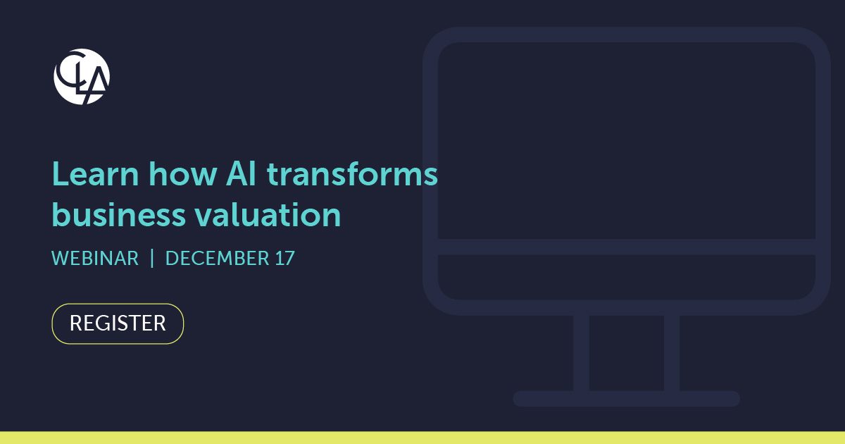 AI in Valuation Webinar with BVR: LA