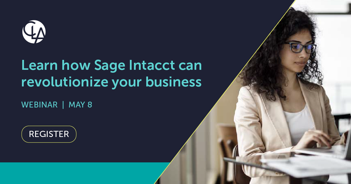 Discover How Sage Intacct Drives Efficiency: CLA