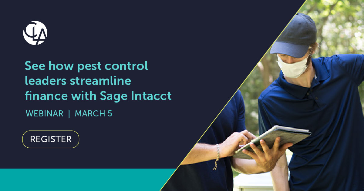 Automation Pest Control Leaders and the Power of Sage Intacct: CLA